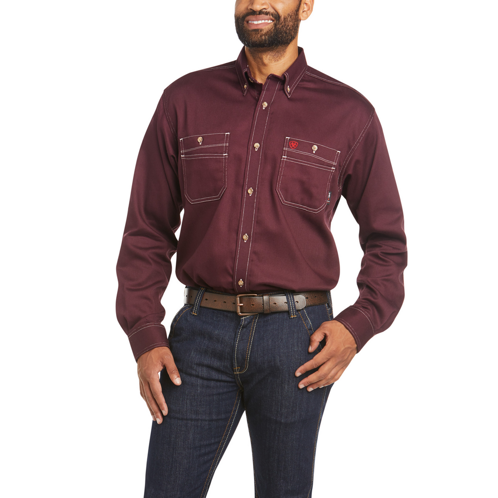 Men's FR Vented Button-Down Work Shirt | Ariat 10035432 – The Workwear ...