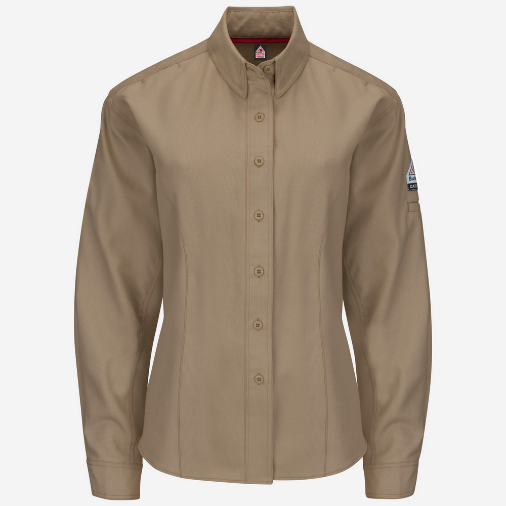 Women's FR iQ Series Long Sleeve Shirt | Bulwark QS41 – The Workwear Store