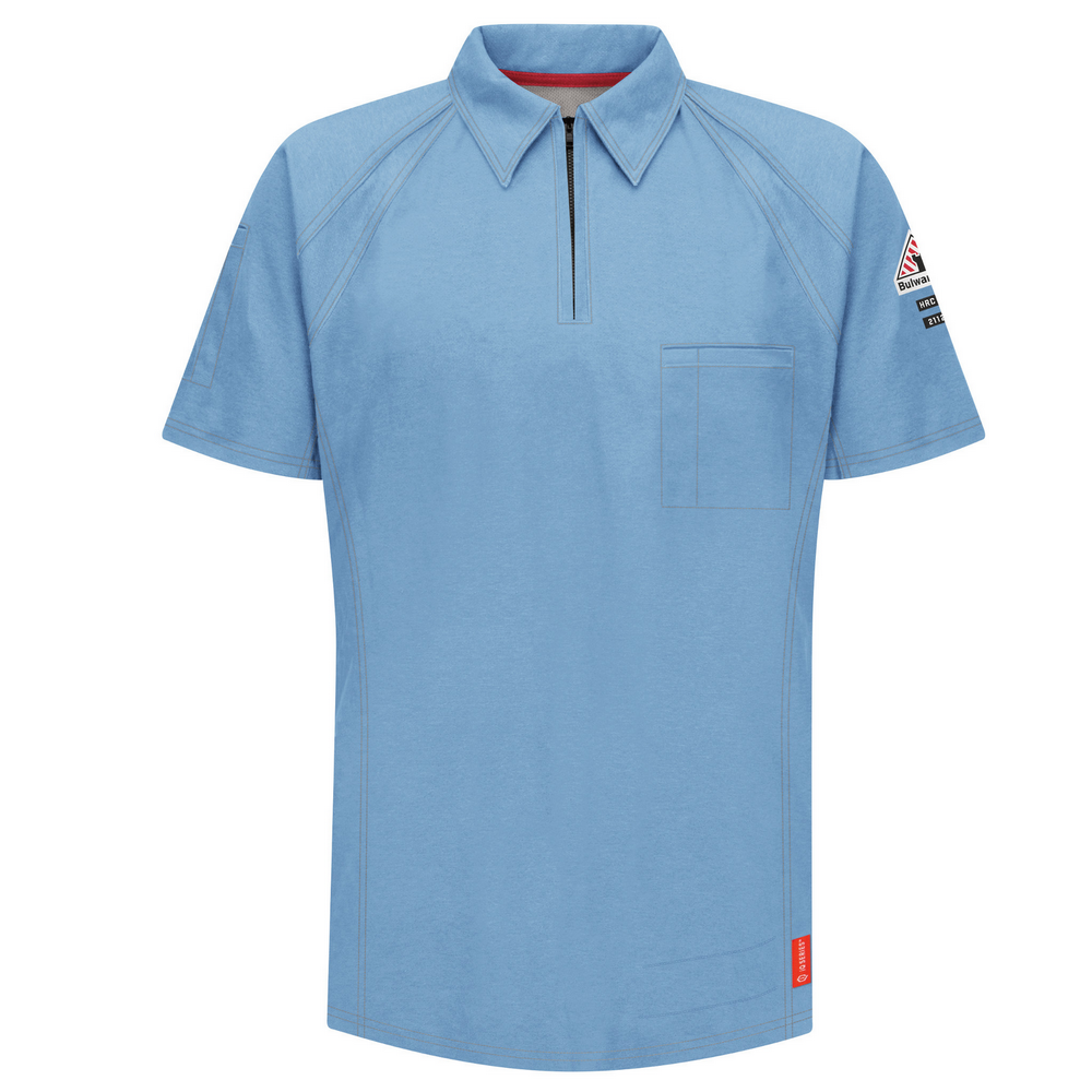 Men's FR iQ Series Short Sleeve Polo | Bulwark QT10 – The Workwear Store
