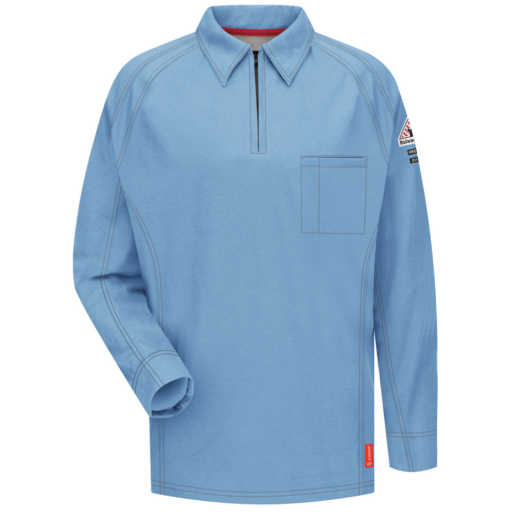 Men's FR Lightweight Knit Long Sleeve Polo | Bulwark QT12 – The ...