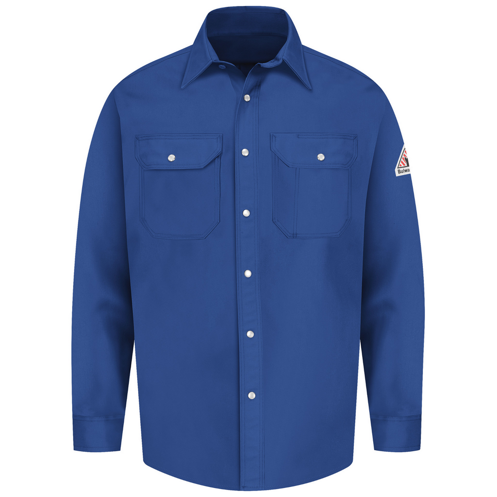 Men's Excel FR Snap-Front Uniform Shirt| Bulwark SES2 – The Workwear Store